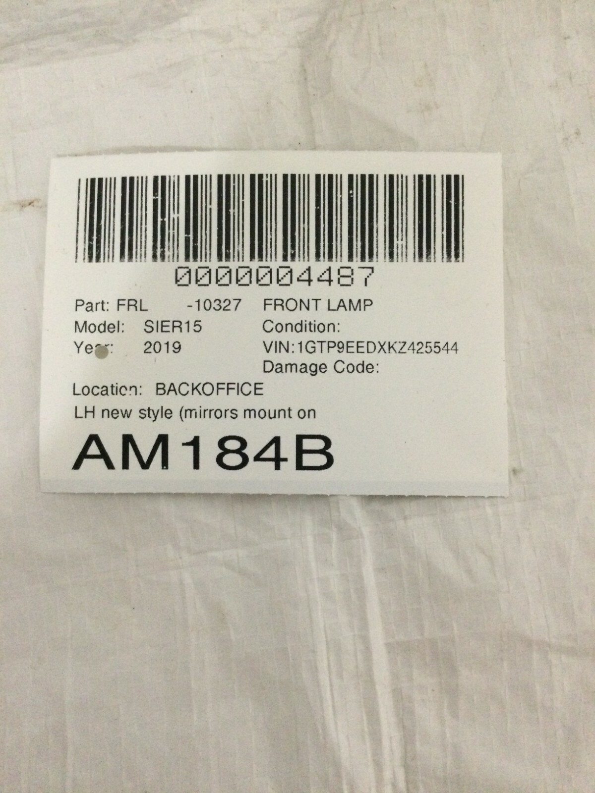 2019-2020 GMC Sierra Driver Left LED Fog Light 84513246 OEM for sale ...