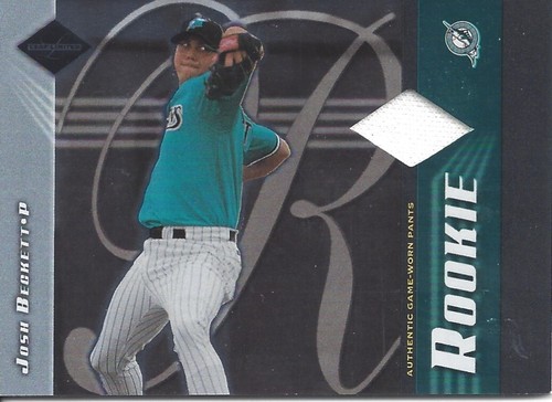 2001 Leaf Limited Rookies Game Used Josh Beckett 352 Marlins 129/650 | eBay