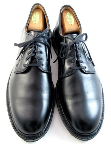 Allen Edmonds "DRAKE" Men's Leather Derby Plain-Toe 11.5 D Black USA ...
