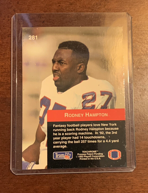 1993 Playoff Rodney Hampton #281 | eBay