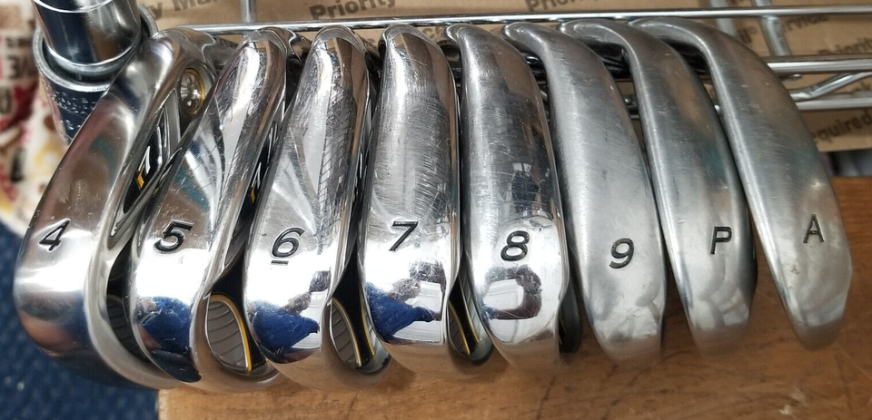Taylor Made R7 Iron Set of8 Heads Only 4+5+6+7+8+9+PW+AW EXCELLENT ...