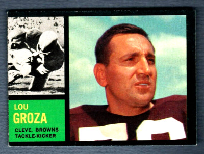 Lou Groza 1962 Topps Cleveland Browns Card #32 EX HOF Ohio State | eBay