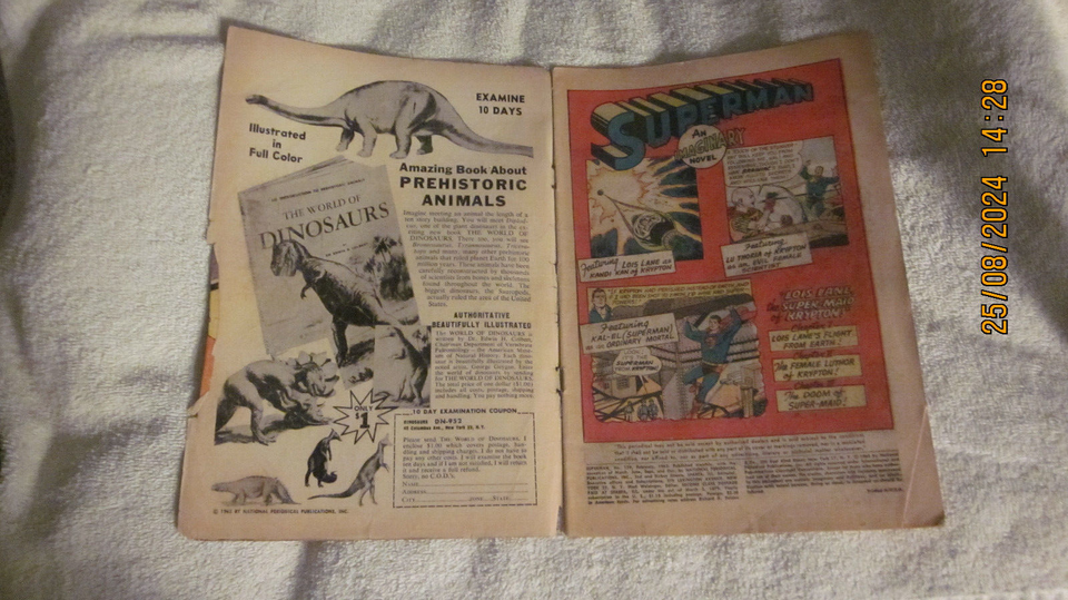 VINTAGE DC COMICS SUPERMAN #159 FEB 1963 LOIS LANE SUPERMAID FROM EARTH ...