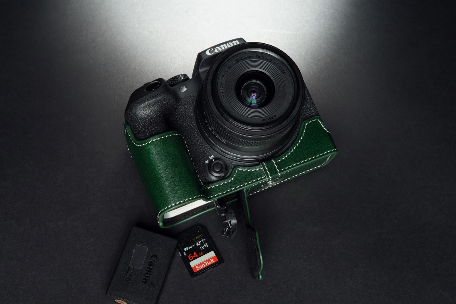 Genuine Real Leather Half Camera Case Bag Cover for Canon EOS R10 | eBay