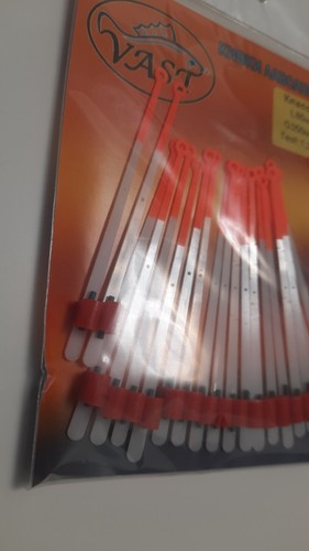 20pcs Ice Fishing Spring Bobbers Indicators Lavsan 350 mk Test 1.3-2.6 ...