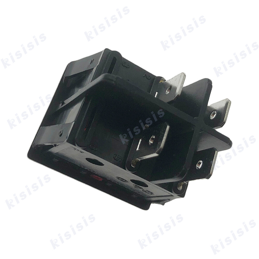 NEW Canal Rocker Switch R Series Red Illuminated Double Pole 20A 16A 4 ...