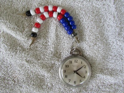 Vintage Westclox Pocket Ben men's Pocket Watch with beads - works | eBay