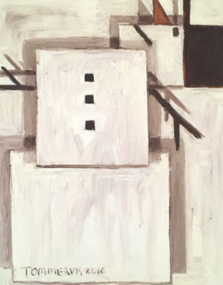 Frosty Modern Cubist Art Original Snowman Painting For Sale By Artist ...