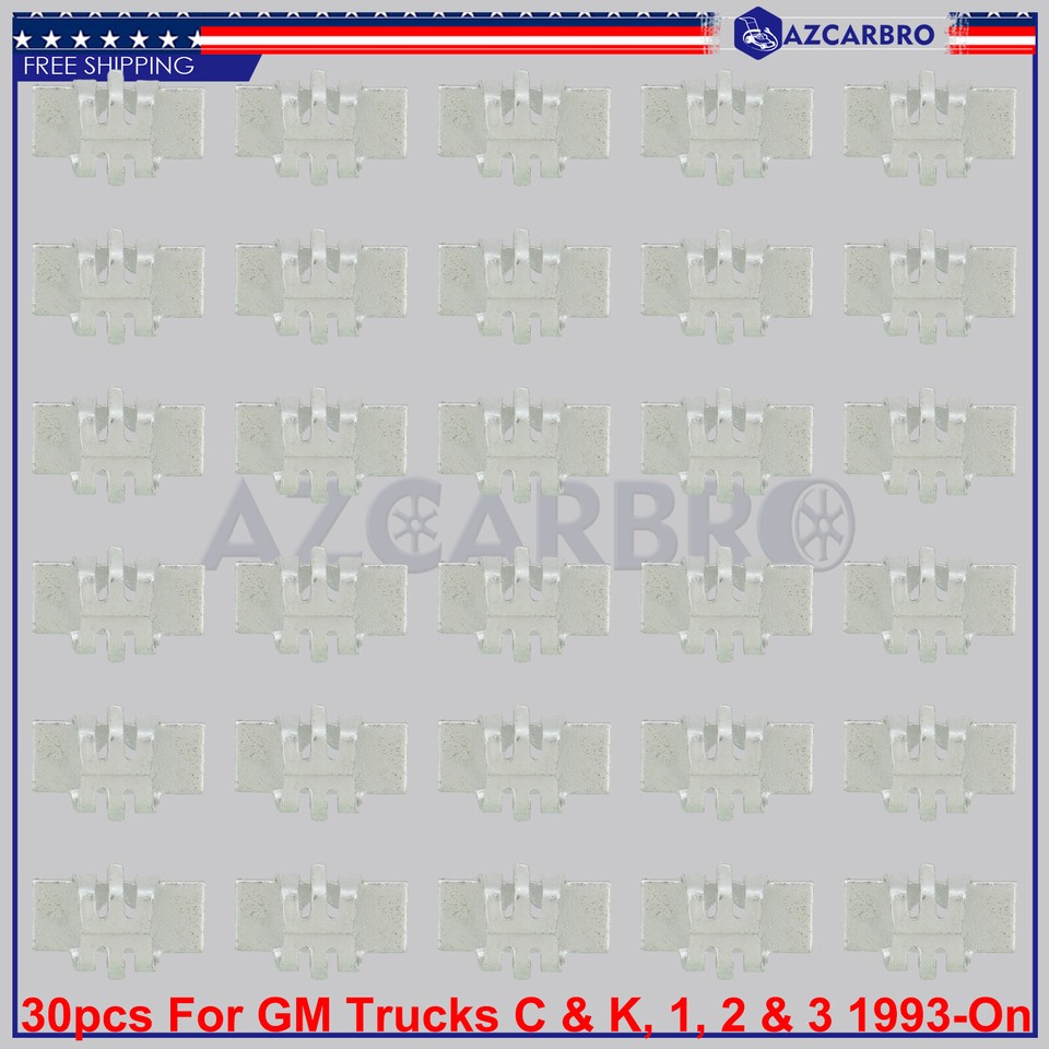 30pcs For GM Chevrolet Cadillac Radiator Grille Nut 11570654, 15686142 ...