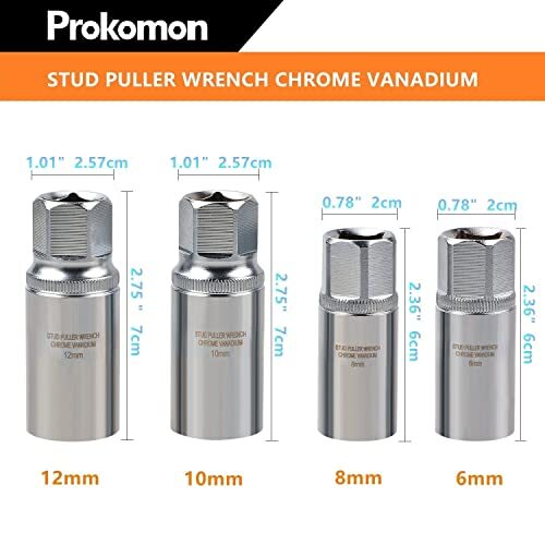 Stud Extractor Set Broken Stud Removal Socket 4piece Metric Stud ...