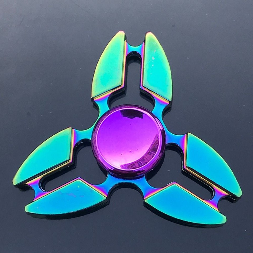 Fidget Spinner Fidget Finger Spinner Hand Focus Rainbow Finger Spinner ...