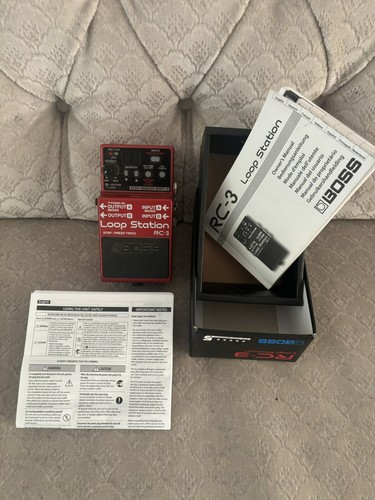 Boss RC-3 Loop Station Looper Phrase Sampler Effects Pedal for Guitar w ...