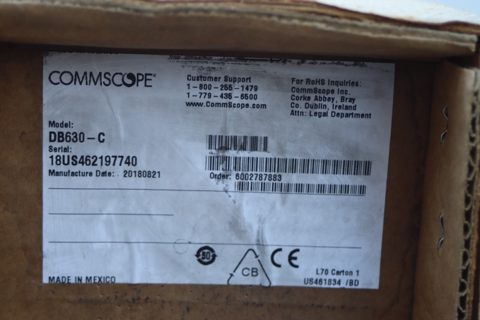 Commscope DB630-C | 1-port omni antenna, 450–482 MHz, 360° NEW | eBay UK