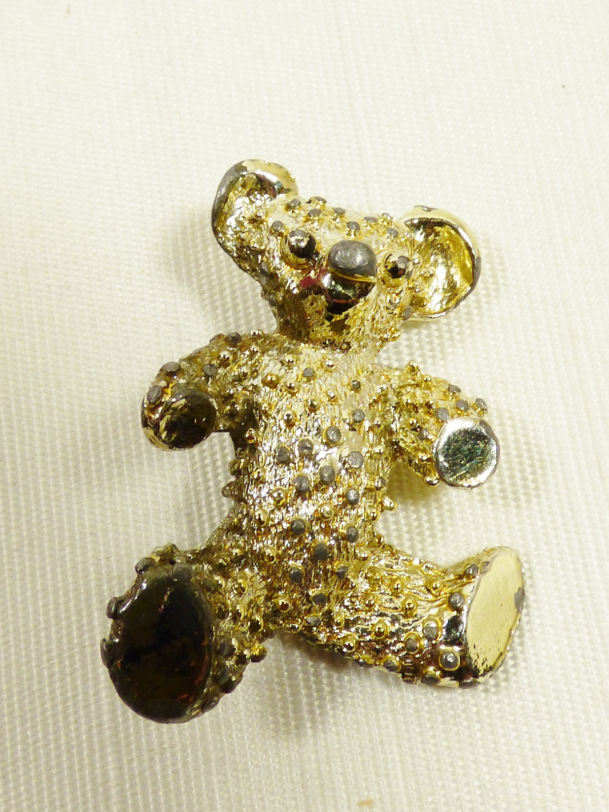 VTG gold tone metal Signed Gerry's Teddy Bear pin brooch | eBay