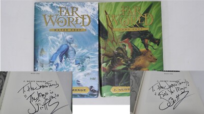Far World Lot of 2 Books Land Keep & Water Deep *SIGNED* by J. Scott ...