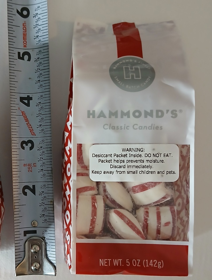 Hammonds Candies Peppermint Puffs Dye Free Hard Candy Easter Bowl Mint ...
