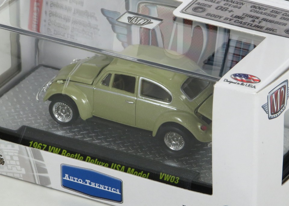M2 Machines Auto Thentics 1967 VW Volkswagen Beetle Deluxe USA Model ...
