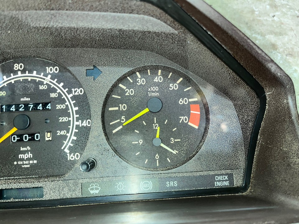 86-90 Mercedes W124 300TE 260E 300E Instrument Cluster Speedometer OEM ...