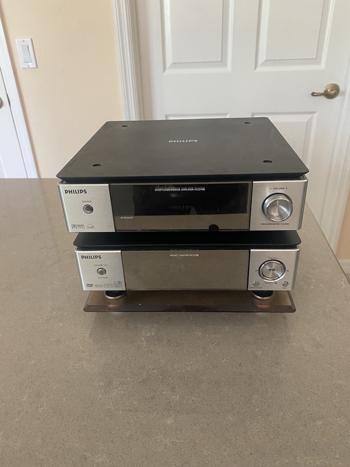 Philips MCD708 Micro Theater Deck & Tuner Amplifier Untested | eBay