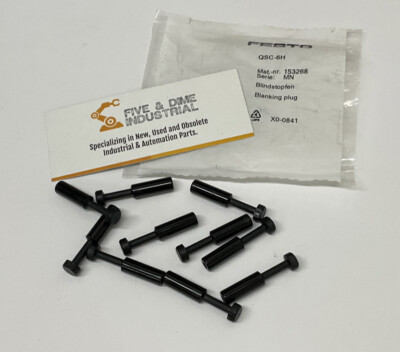 Festo ASC-6H 153268 Package of (10) 6mm Blanking Plugs | eBay