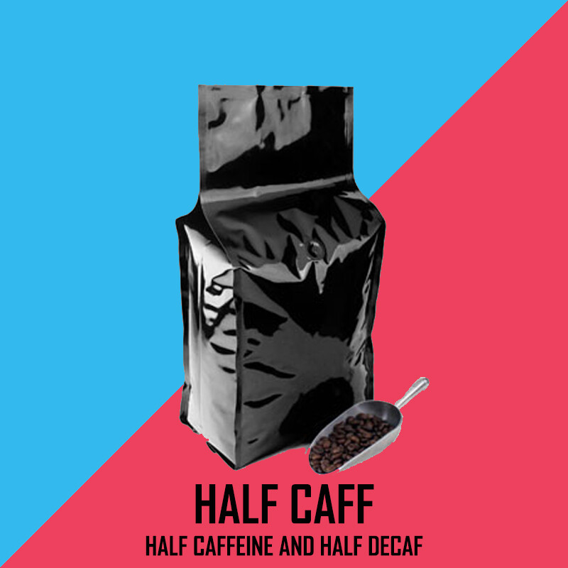 2 , 5, 10 LB HALF CAFF BLEND, HALF CAFFEINE / HALF DECAF ROASTED COFFEE ...