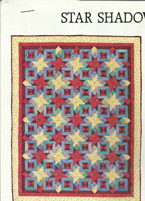 B0537 STAR SHADOWS QUILT PATTERN/INSTRUCTIONS | eBay