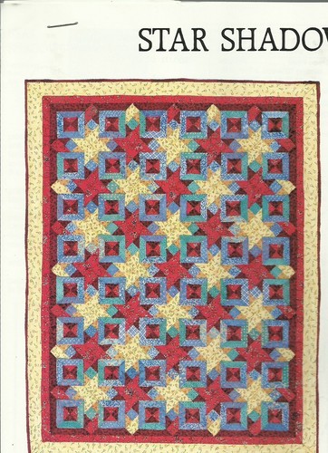 B0537 STAR SHADOWS QUILT PATTERN/INSTRUCTIONS | eBay