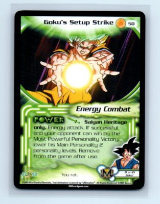 2003 Score Dragon Ball Z DBZ #50 Goku Setup Strike Rare | eBay