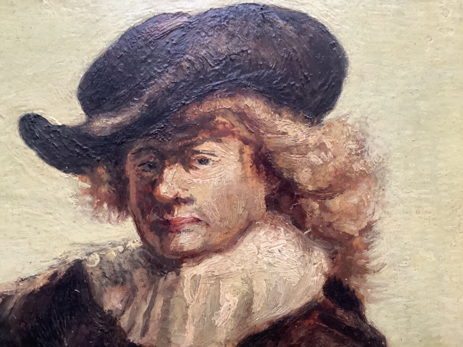 TEIXEIRA DE MATTOS (1892-1952) - REMBRANDT PORTRAIT - DUTCH OIL ...