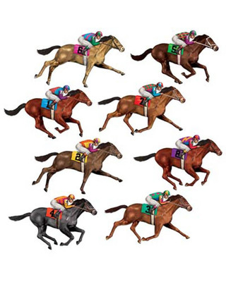 Race Horse Backdrop Pack of 8 | eBay