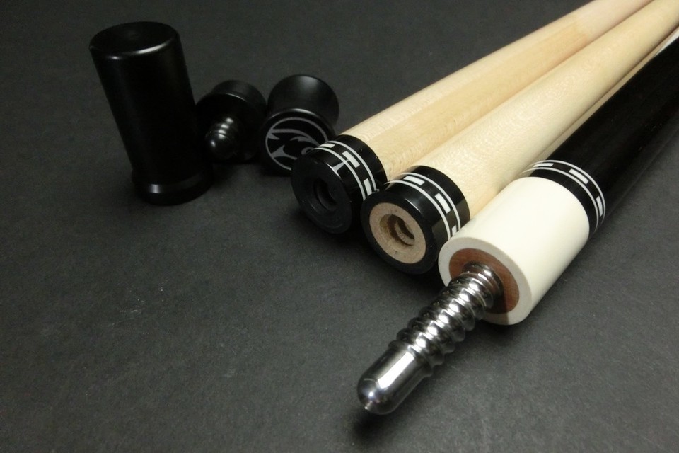 Nitti Custom Cue 2002 Ebony Diamond Inlay Radial Joint Billiards Pool ...