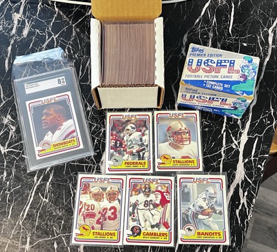 1984 USFL Football Near Complete Set (129/132) NM/MT! Reggie White ...