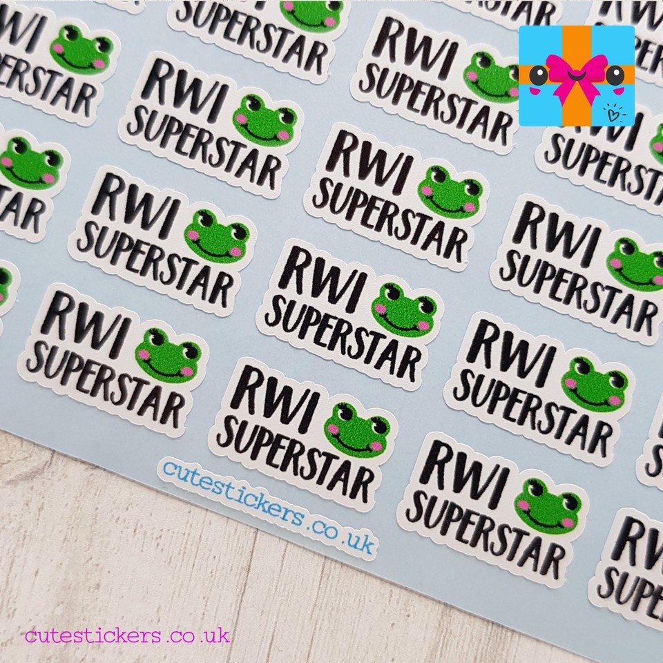 RWI Superstar Planner Stickers 55 Phonics Teacher Read Write Inc Frog ...