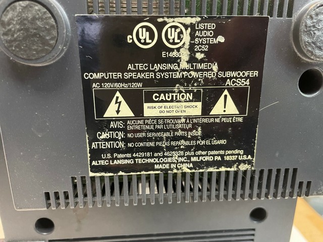 Altec Lansing ACS 54 Computer Speakers for sale online | eBay