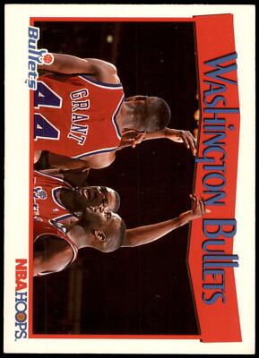Washington Bullets #300 1991-92 Hoops | eBay