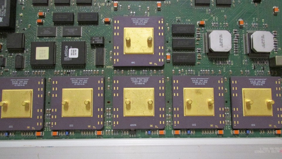 Rare Vintage DEC Digital E2065-DA Gold Alpha CPU/Processor Board VAX ...