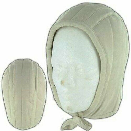 White Medieval Renaissance Cotton Padded Arming Cap for Helmet ...