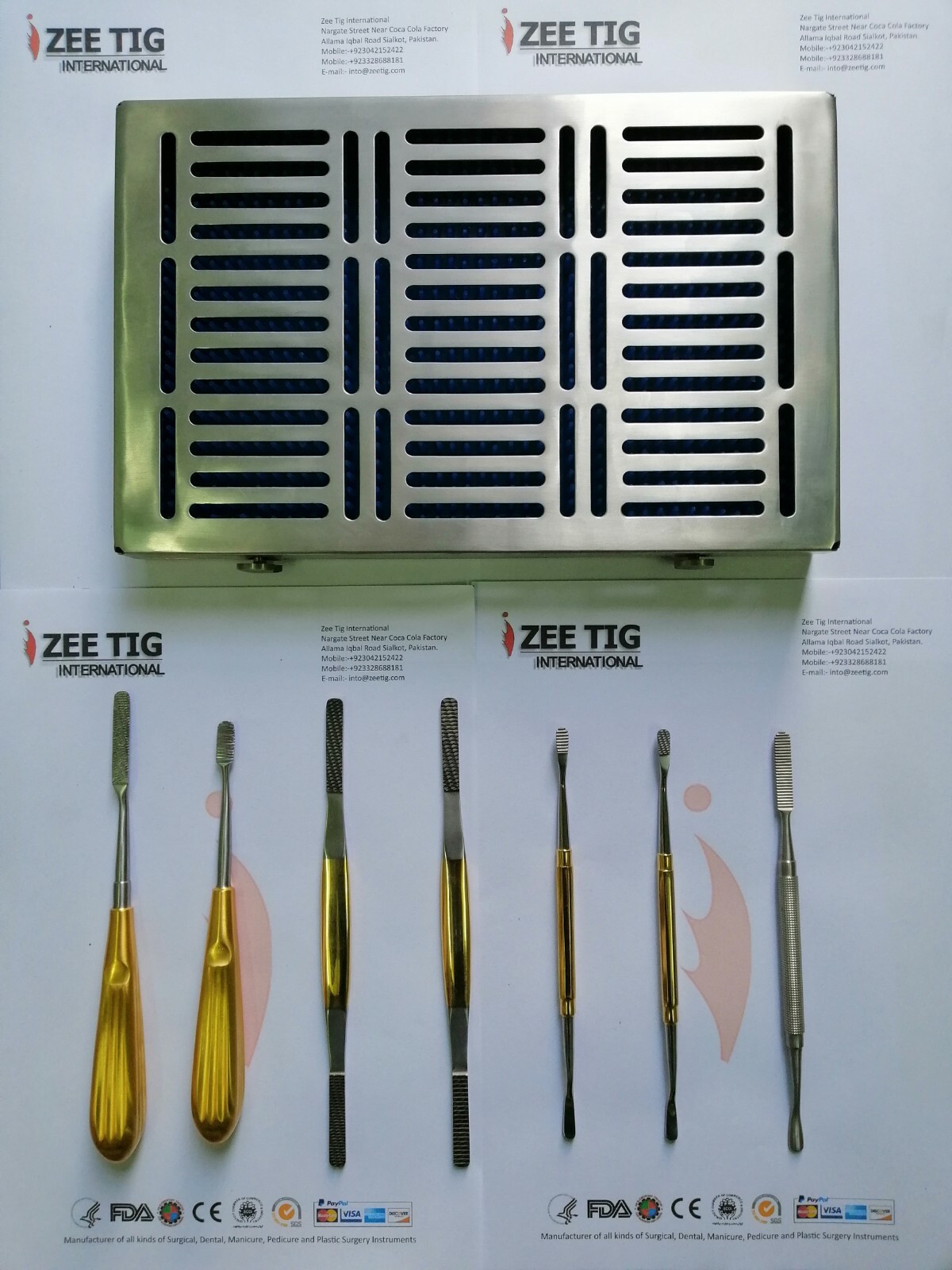 Rhinoplasty nasal rasp set of 7 pcs packed in cassette tray | eBay