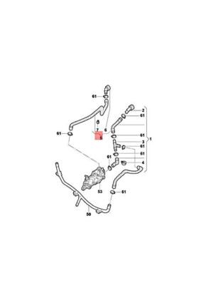 Genuine VW Beetle Cabrio Coolant Hose With Quick Release Coupling ...