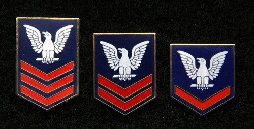 1st 2nd 3rd CLASS PETTY OFFICER HAT PIN SET US NAVY E4 E5 E6 PO USS ...