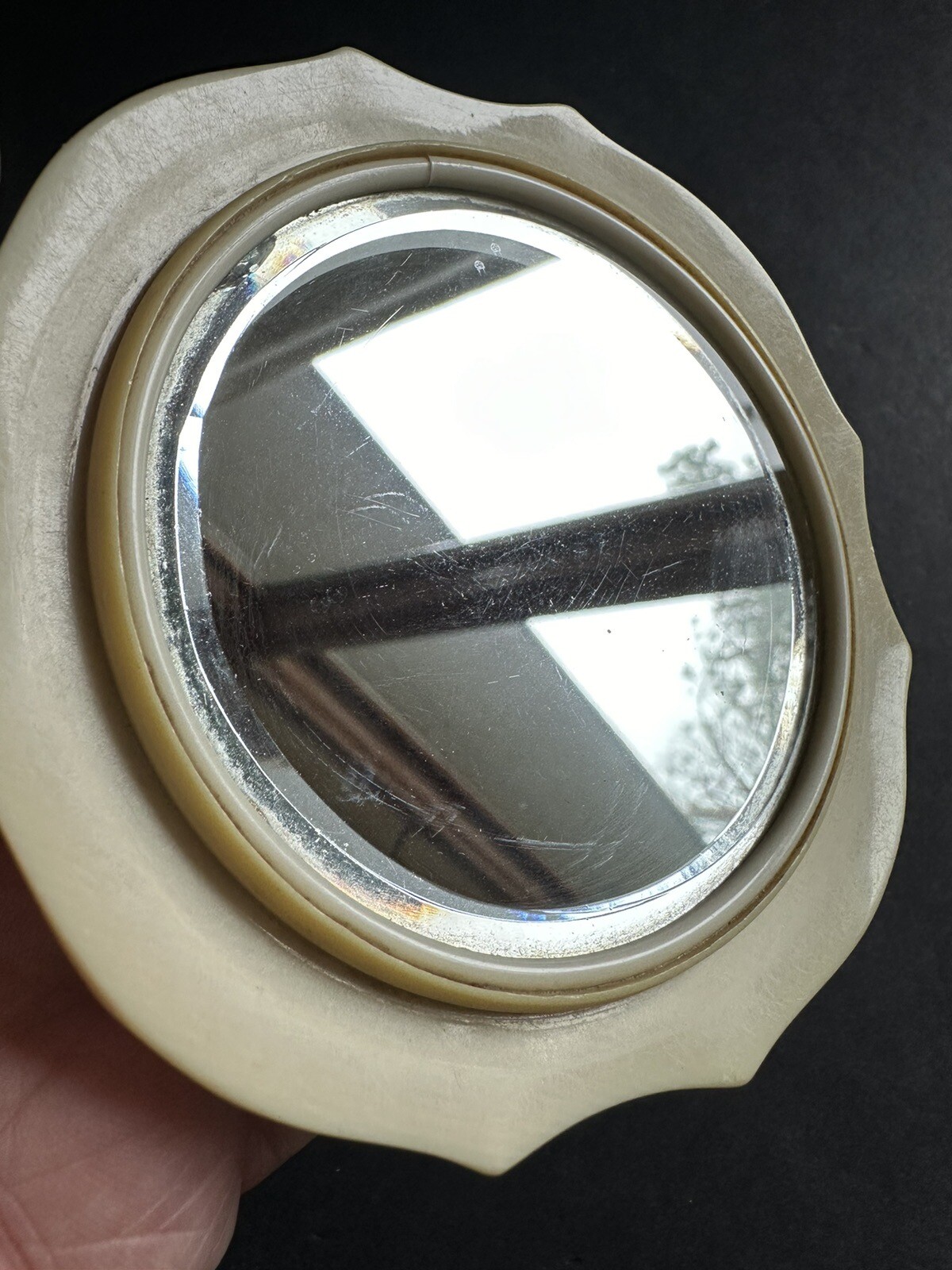 2 Vintage Ivory Pyralin Dubarry French Celluloid Vanity Dresser Powder ...