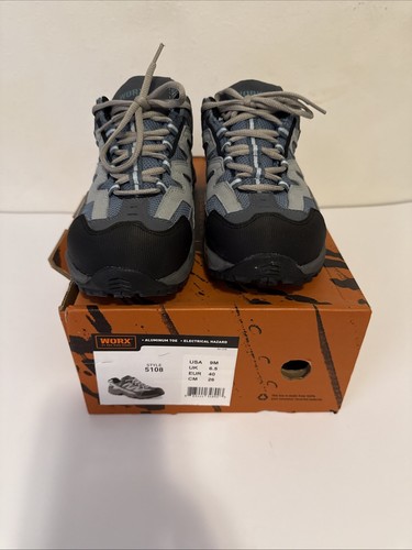 WORX Red Wings Women’s Size 9 - Blue, Aluminum Toe, Tough Work Shoes ...