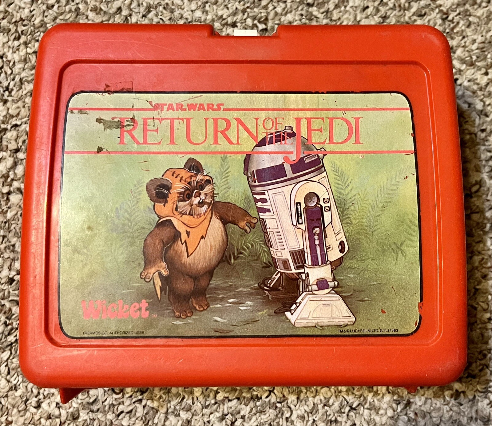 Vintage 1983 Star Wars Return Of The Jedi Wicket Ewok And R2D2 Thermos ...