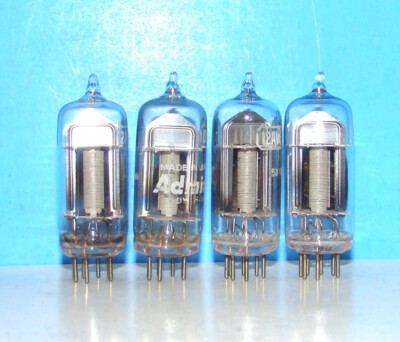 12AV6 RCA AA5 radio audio amplifier electron vacuum tubes 4 valves ...