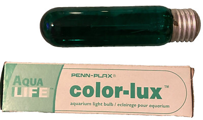 Penn-Plax Color-Lux Aquarium Light Bulbs Green 25W 120V color green | eBay