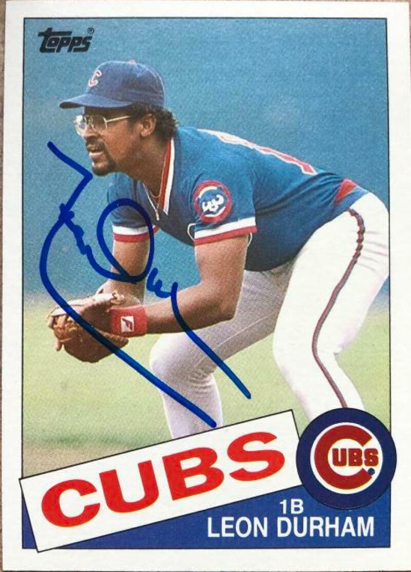 Leon Durham Autographed 1985 Topps #330 | eBay