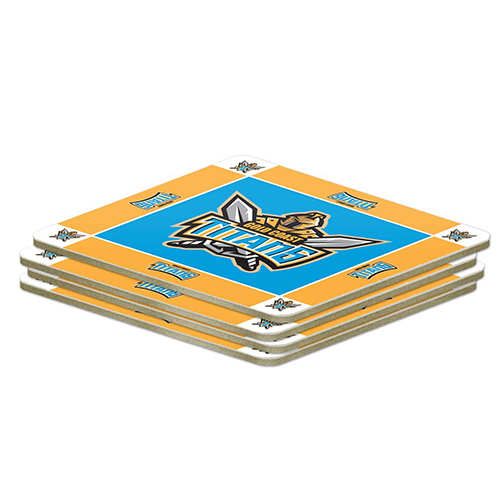 Gold Coast Titans NRL 4 Pack Coasters Coaster **NRL OFFICIAL ...