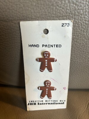 Gingerbread Man Buttons Creative Buttons By JHB International NEW 1 ...