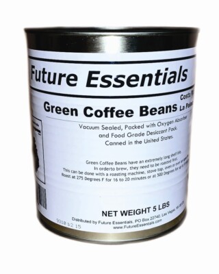 Future Essentials Long Shelf Life Emergency Camp Food Green Coffee ...