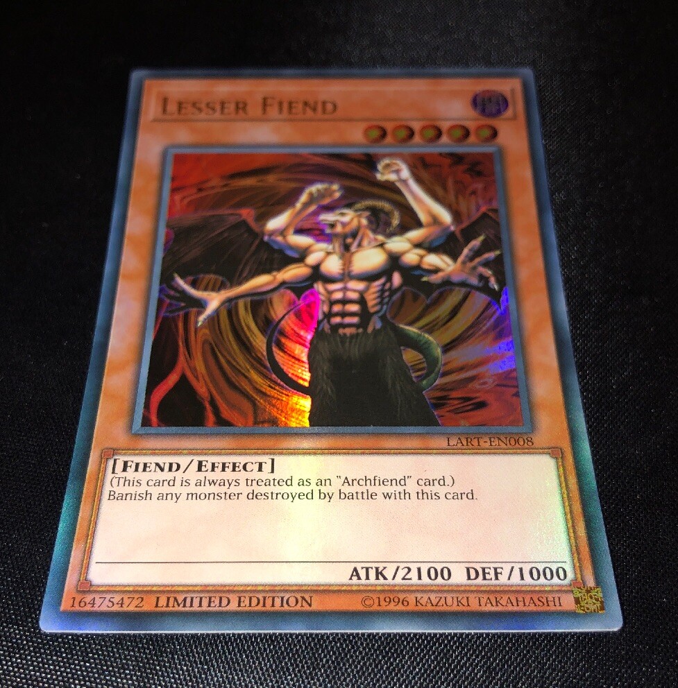 Lesser Fiend - LART-EN008 - Limited Edition - Ultra - Yugioh | eBay